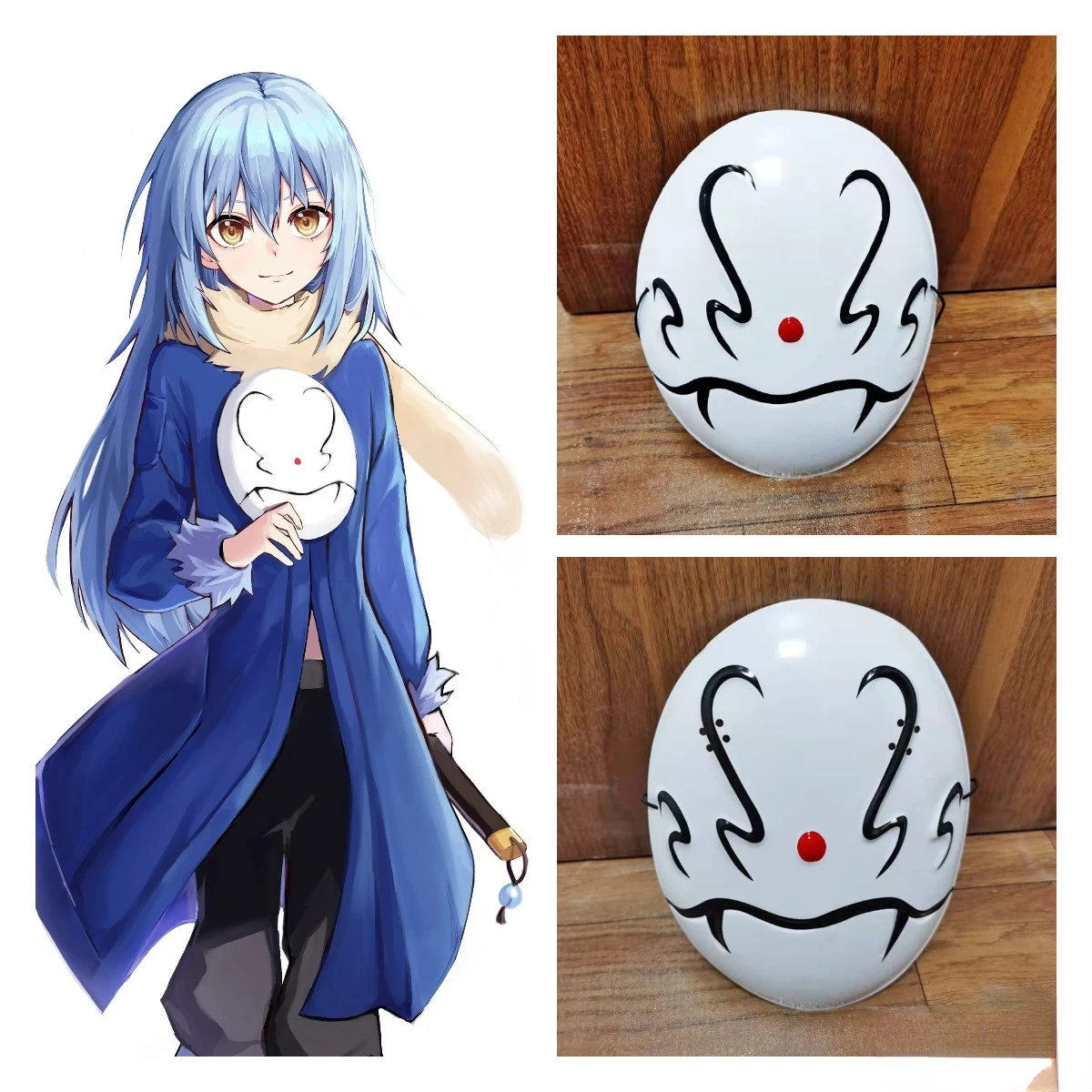 That-Time-Got-Reincarnated-as-a-Slime-mask-cosplay-Rimuru-Tempest-Half ...