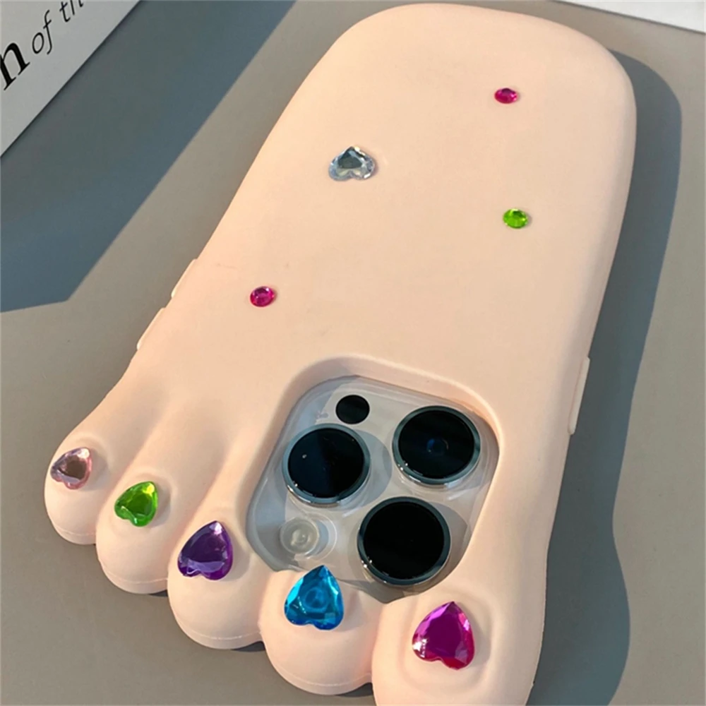 INS-Funny-Pedicure-Manicure-Foot-Phone-Case-For-iPhone-15-14-13-12-11 ...