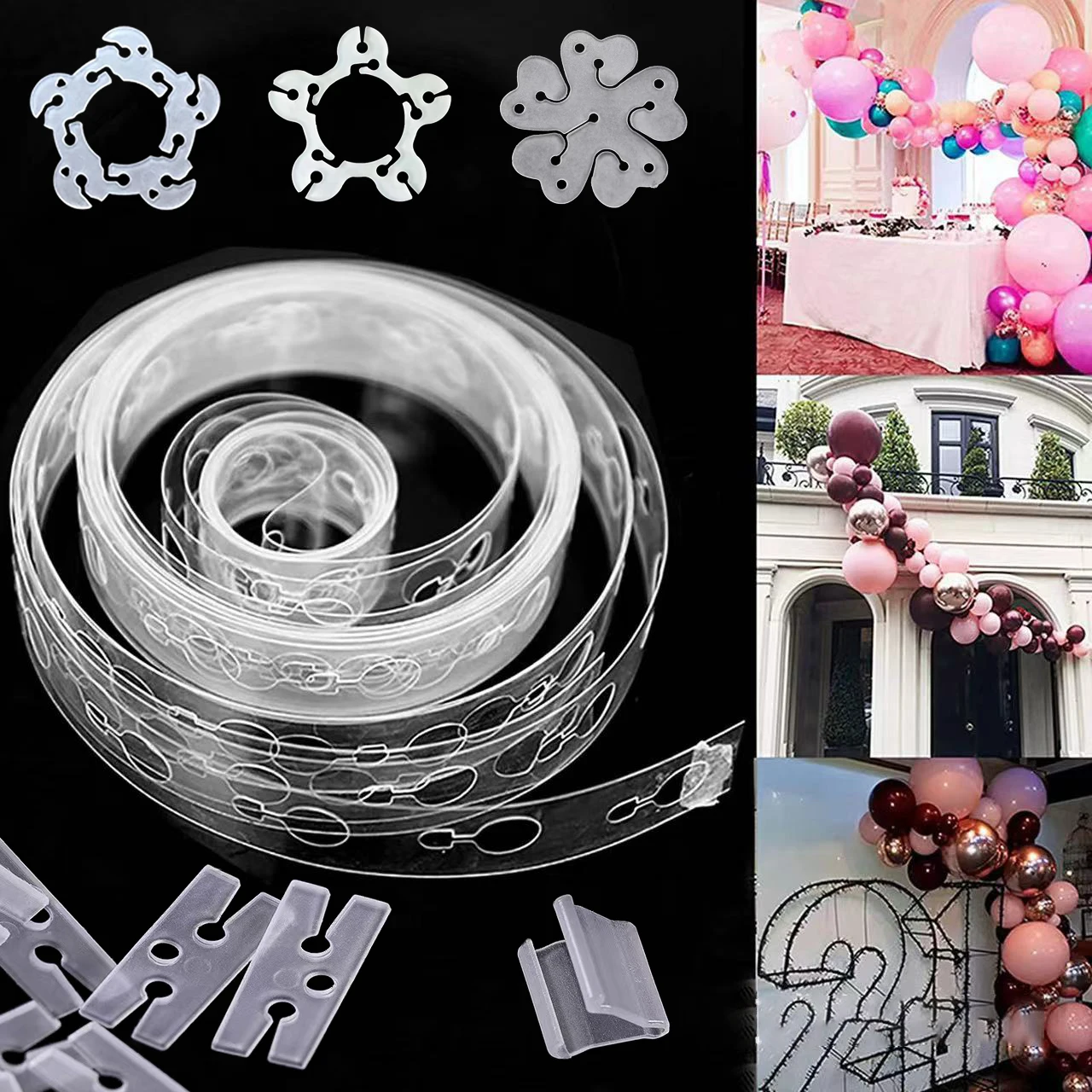 Balloon Accessories 5M Balloon Chain Ribbon Dot Wedding Party Birthday ...