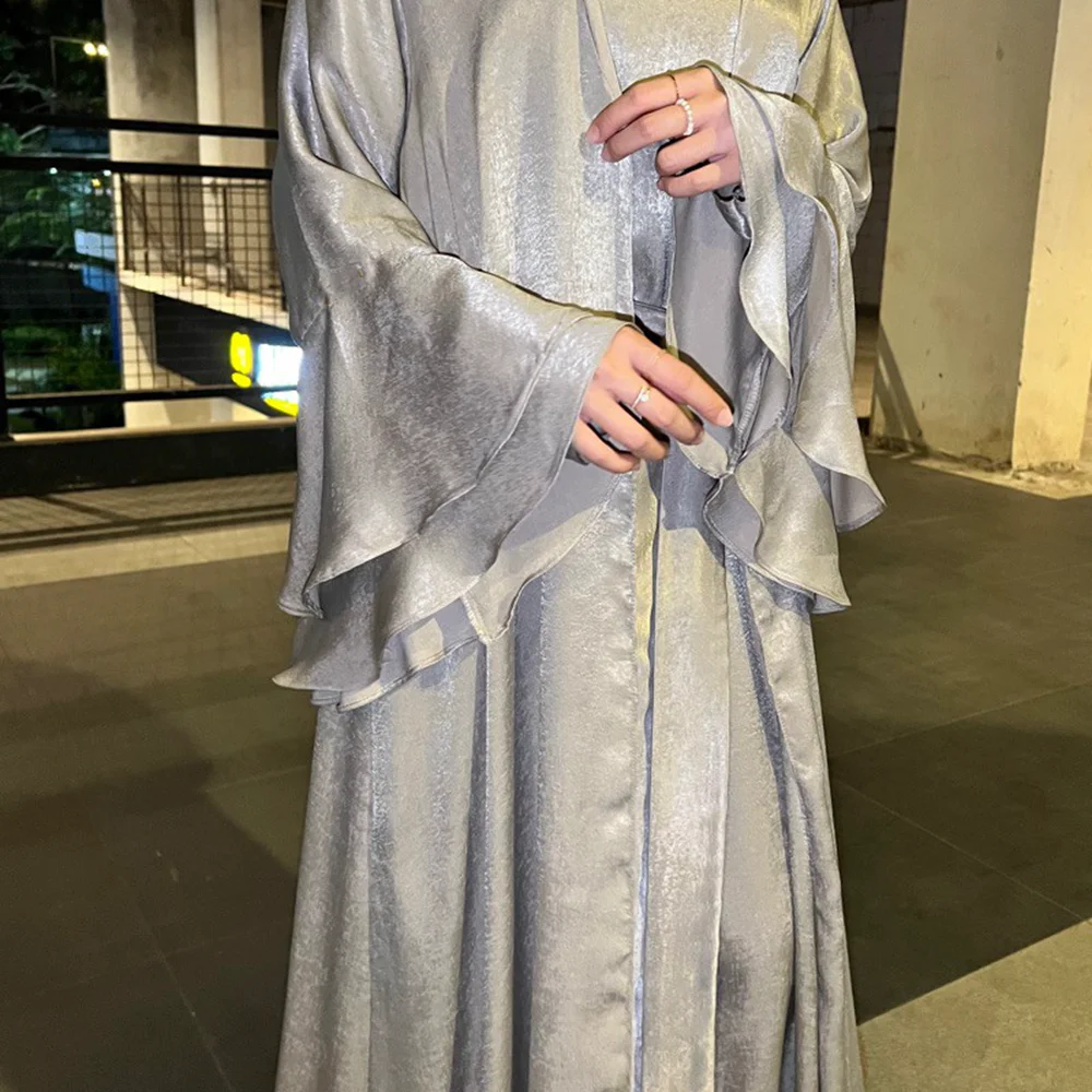 Latest-Big-Flare-Sleeved-Muslim-abaya-dubai-luxury-Female-Full-length ...