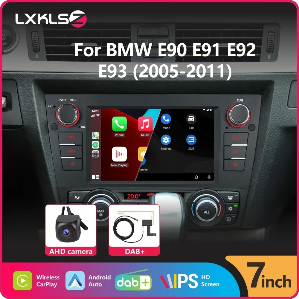 Car-Radio-with-Wireless-Carplay-Android-Auto-for-BMW-3-series-E90-E91 ...