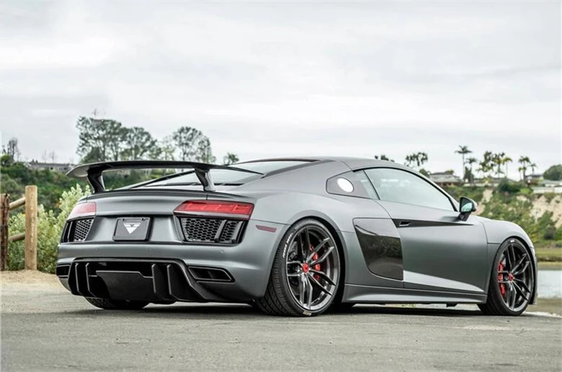 REAL FORGE CARBON FIBER SPOILER For Audi R8 V8 V10 GT 2017 2018 2019 ...