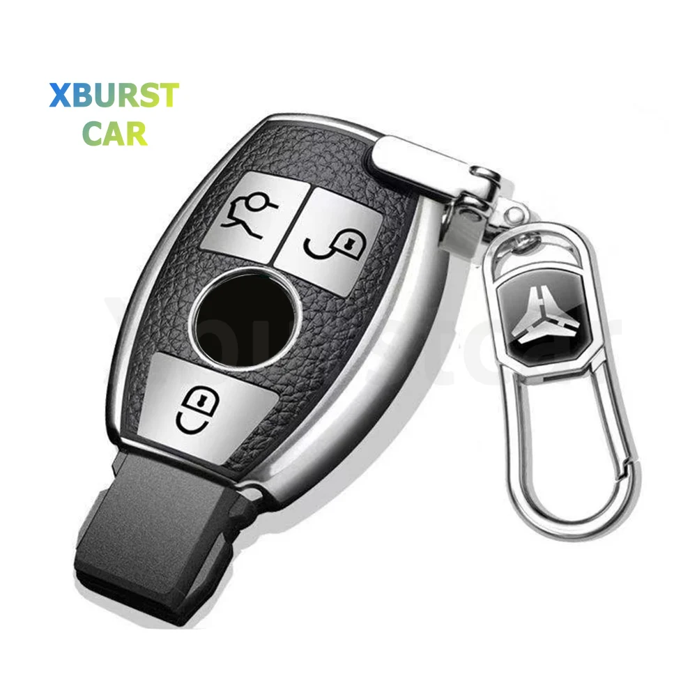 Leder TPU Shell Fob Auto Schlüssel Fall Abdeckung Für Mercedes Benz A B ...