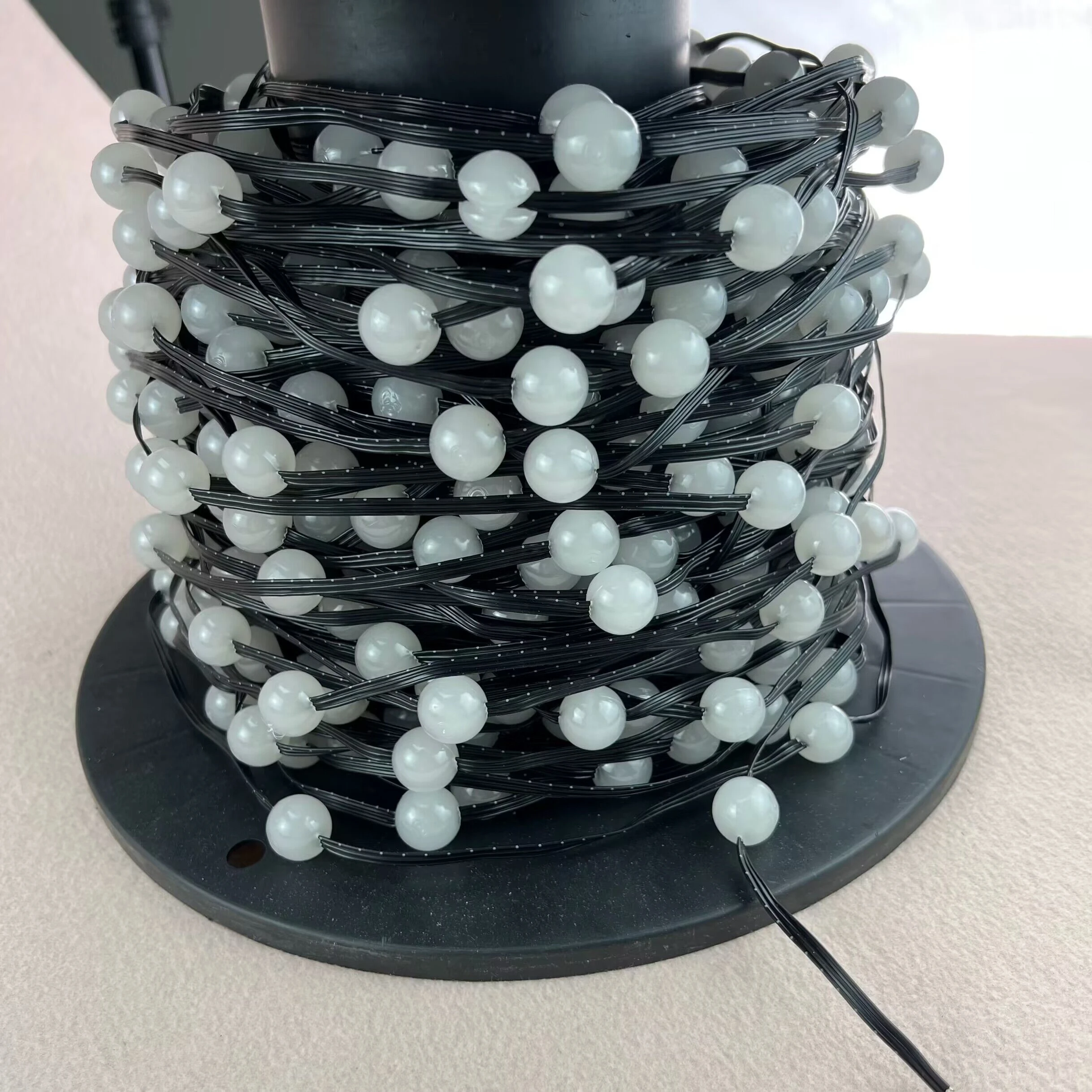 DC5V 500ct/string WS2811 LED 16.8mm milky white 3d string light;RGB ...