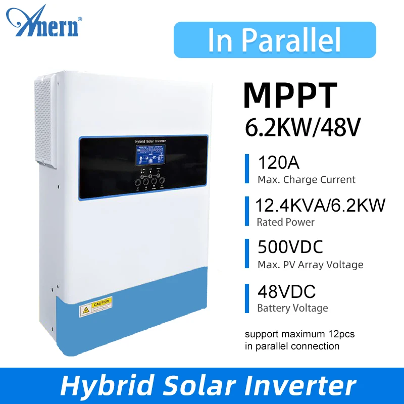 Anern-Hybrid-Inverter-6200W-48V-Support-Parallel-6-2KW-Off-Grid-120A ...