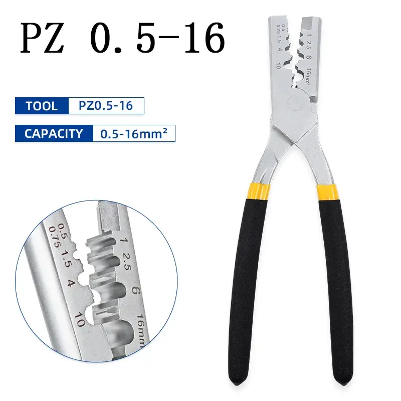 PZ0-5-16-Crimping-Tool-0-5-16mm-Tube-Terminals-Crimper-Plier-Germany ...