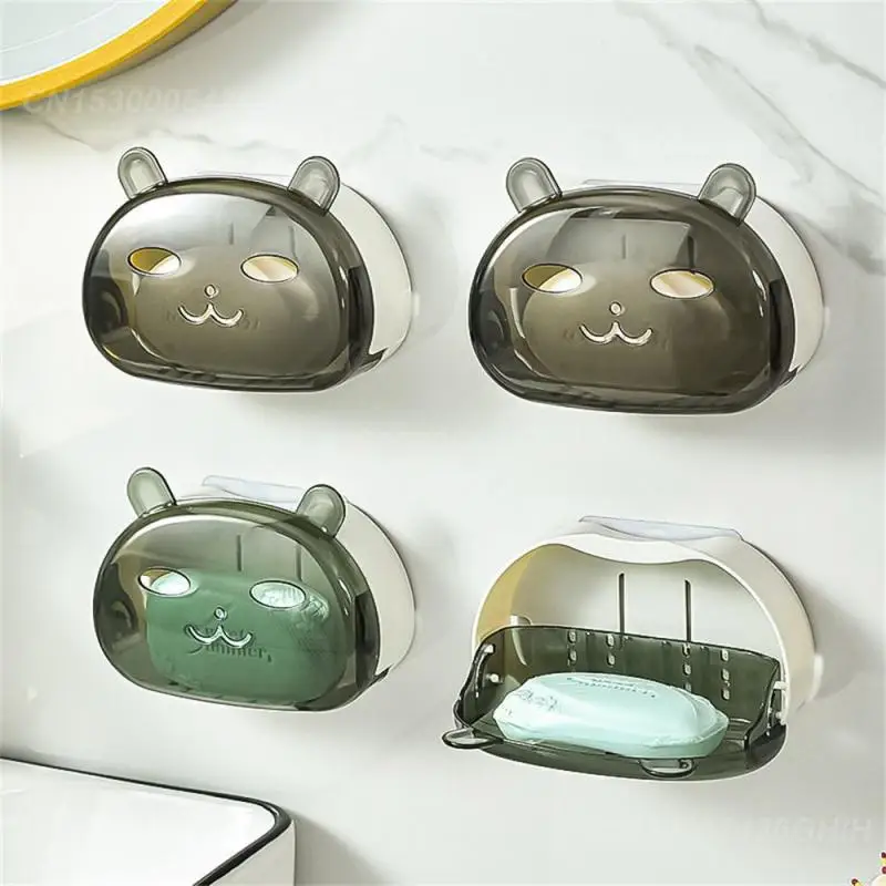 Sludge-free-Soap-Holder-Easy-To-Clean-Clamshell-Design-Drain-Soap-Box ...