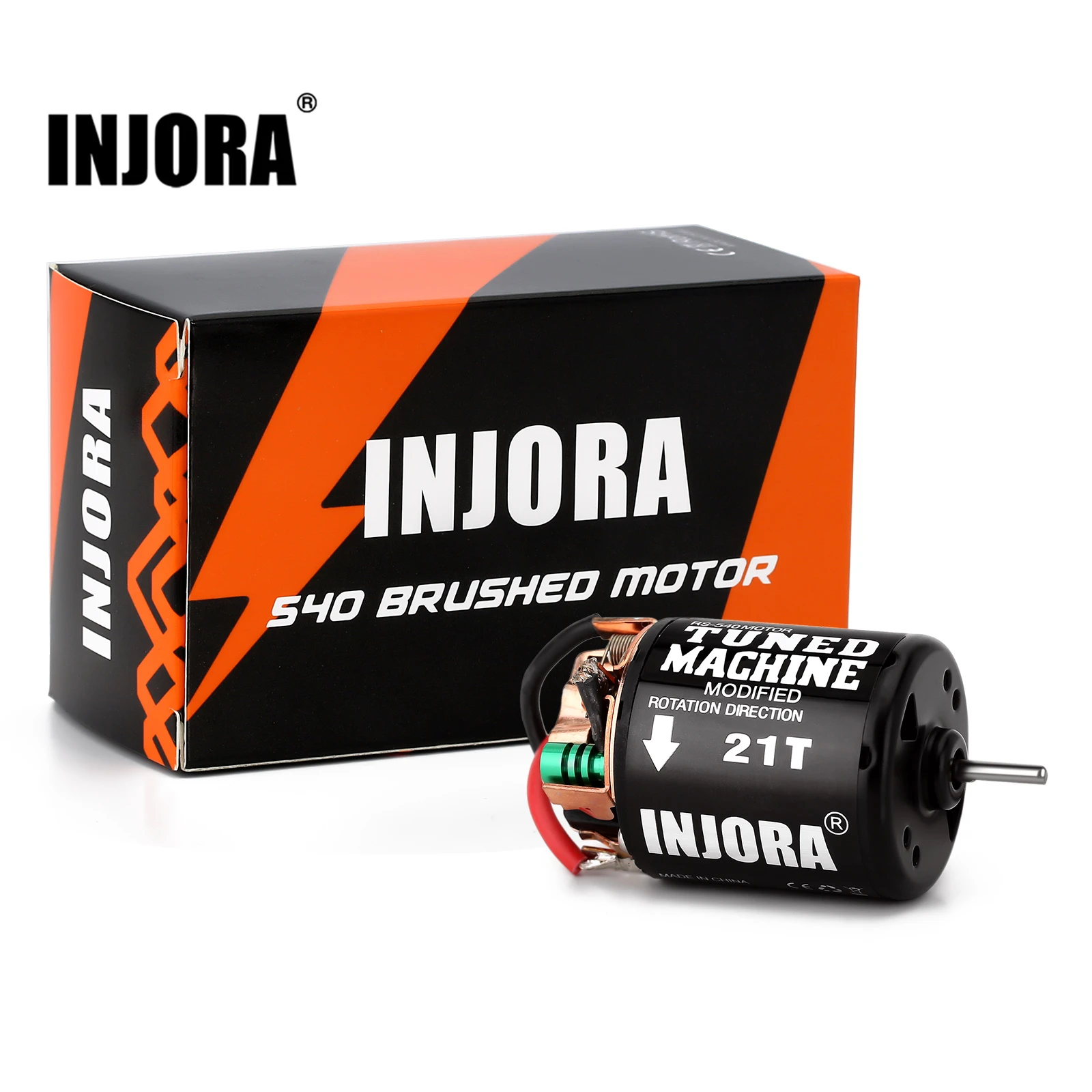 Injora Rc Car 540 Brushed Motor 13t 21t 35t 45t 55t 80t For 1:10 Rc ...