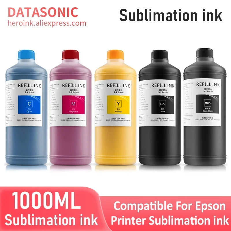 1000ML-Sublimation-Ink-Heat-Transfer-Ink-For-Epson-T3000-T3050-T3070 ...