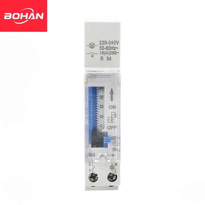 Timer Mechanical Analog Time Switch 24 Hour 110V/220-240VAC SUL180A Din ...