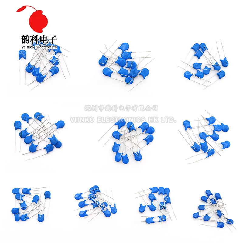 100PCS/LOT 2KV High Voltage Ceramic Capacitor Assortment Kit 2KV 102K ...