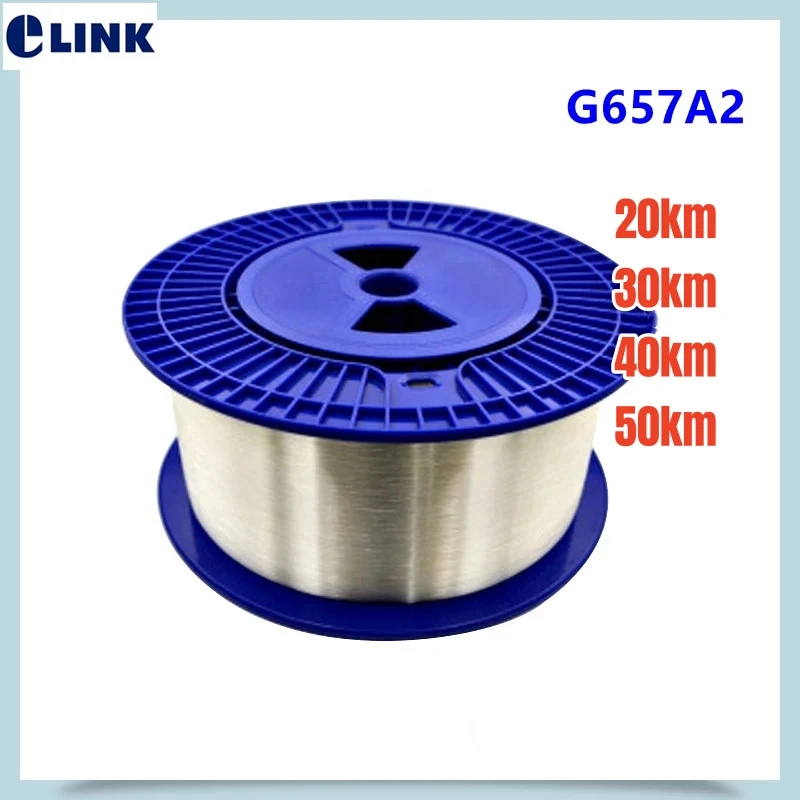 Bare optical fibre Singlemode G657A2 20km 30km 50km bent flexible SM ...