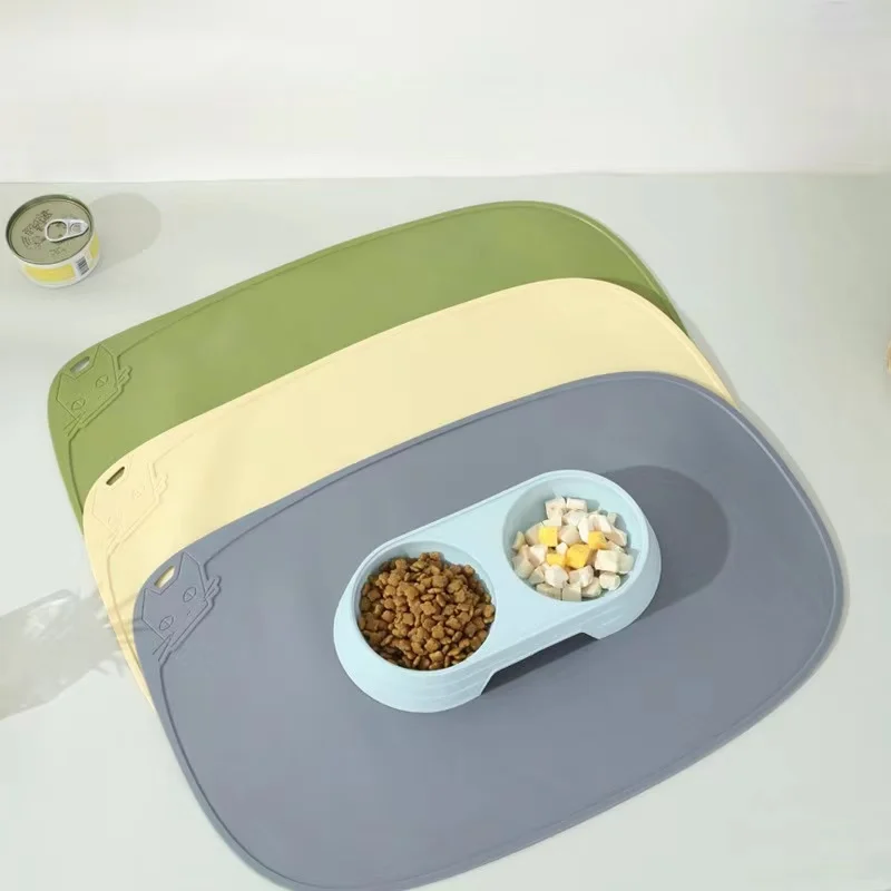 Silicone-Pet-Feeding-Dog-Cat-Bowl-Food-Mat-Non-Stick-Waterproof-Pet ...