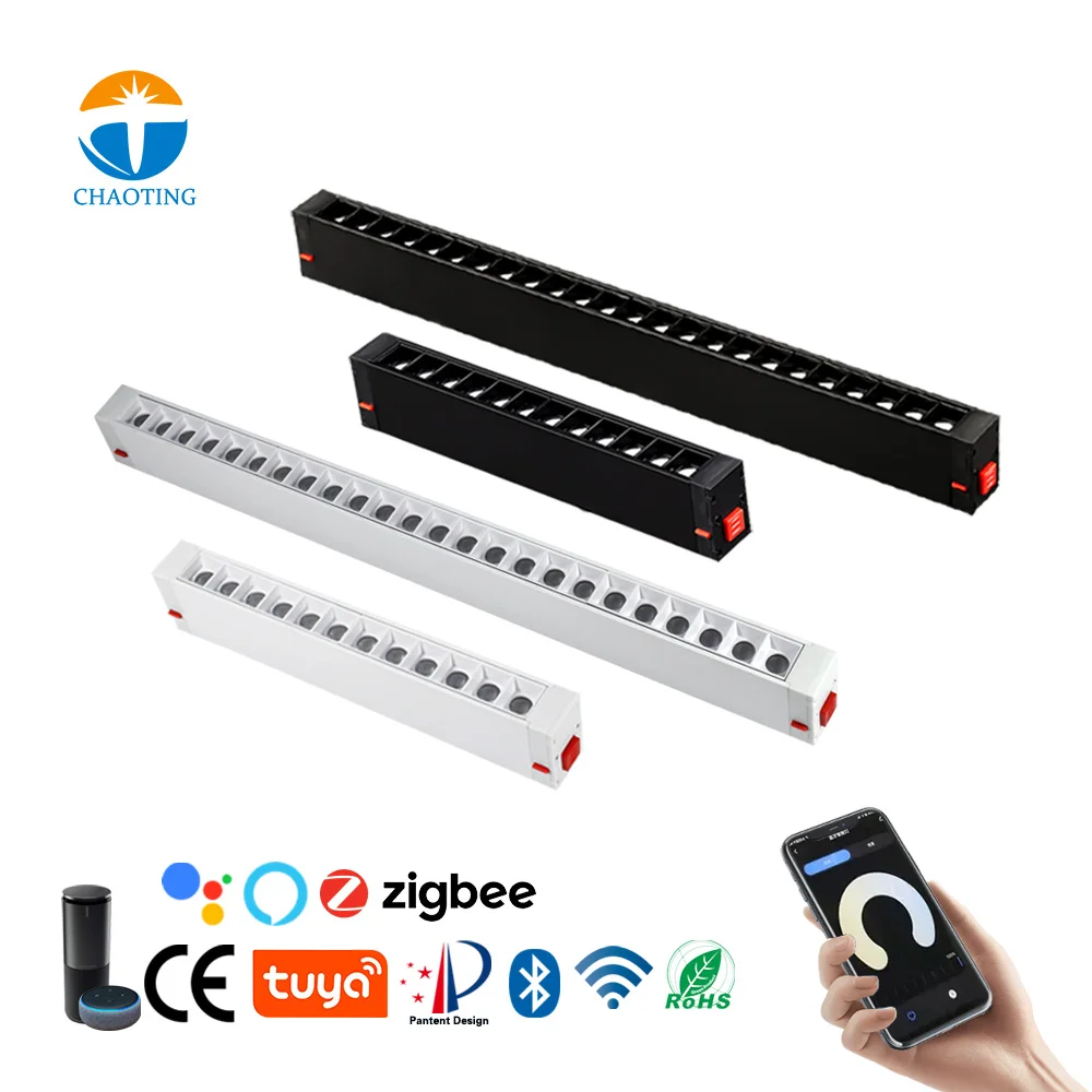 Inteligente-Dimmable-Foco-Comercial-LED-Faixa-Magn-tica-Grille-Spots ...