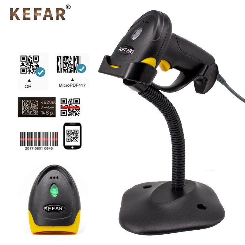 KEFAR-Fast-Scan-Wired-2D-Scanner-Bluetooth-Wireless-2-4G-Barcode ...