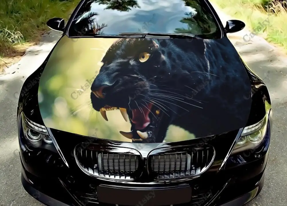 black-panther-animal-Car-Decal-Hood-Vinyl-Sticker-Wrap-Decorative-Film ...