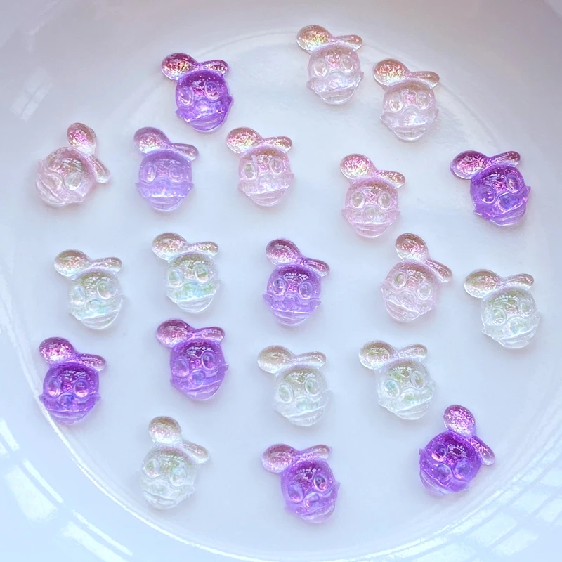 100Pcs New Cute Mini Shiny Cartoon Animal Resin Figurine Crafts ...