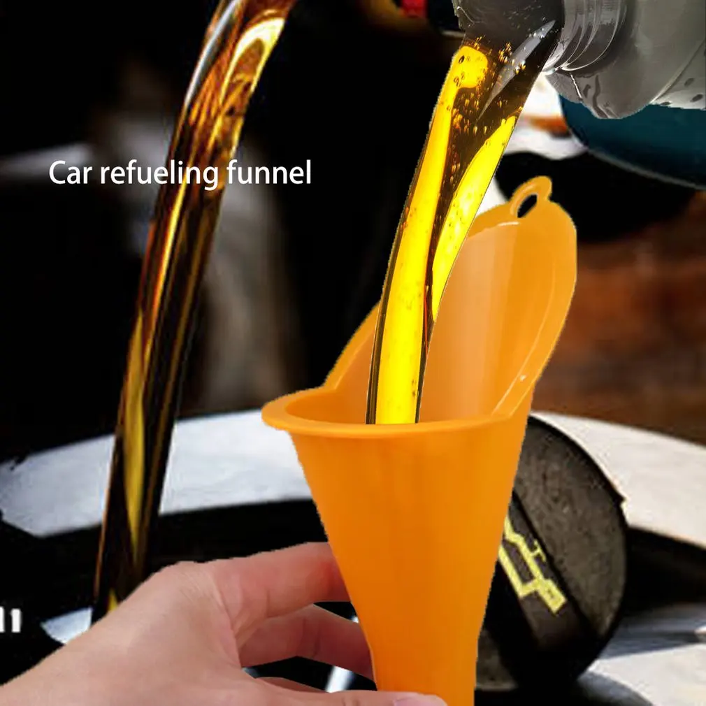 New-Car-Big-Mouth-Refueling-Long-Funnel-Oil-Additive-Motorcycle-Farm ...