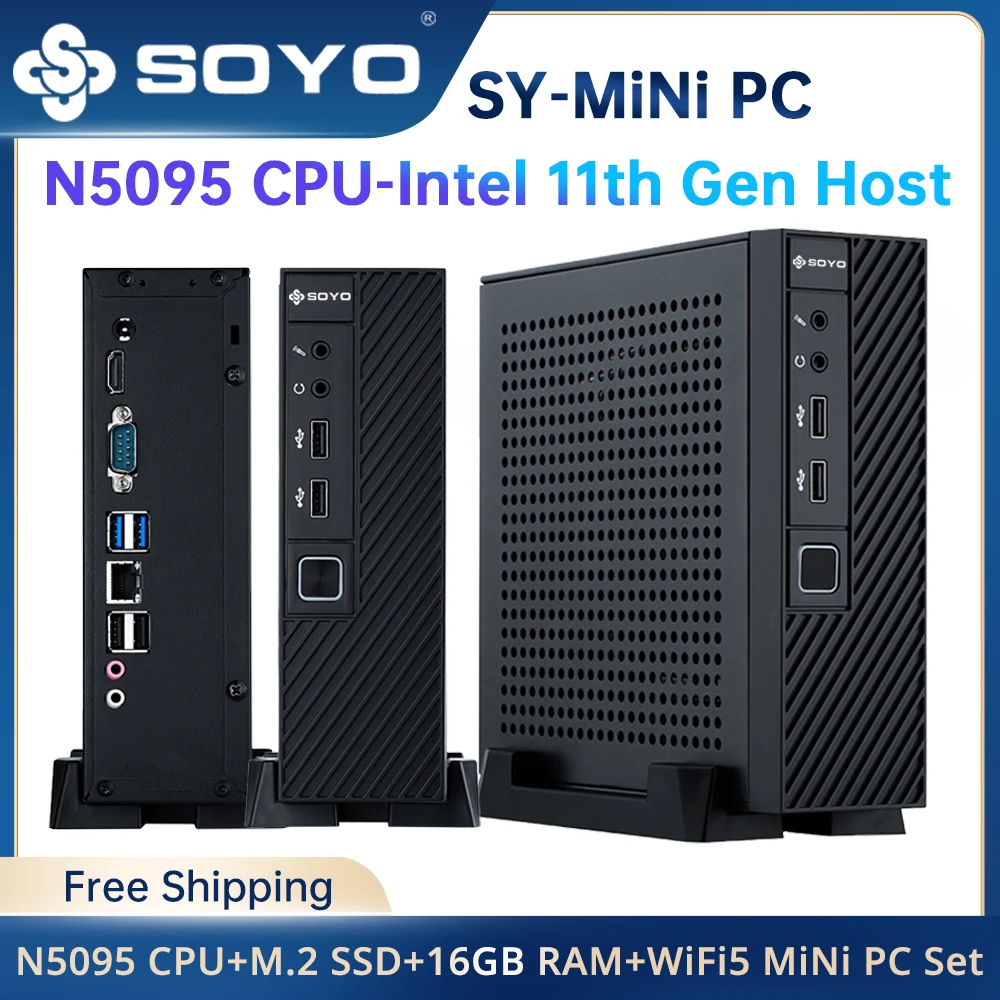 SOYO-Mini-PC-N5095-Intel-11th-8GB-16GB-DDR4-M-2-256GB-512GB-1TB-SSD ...