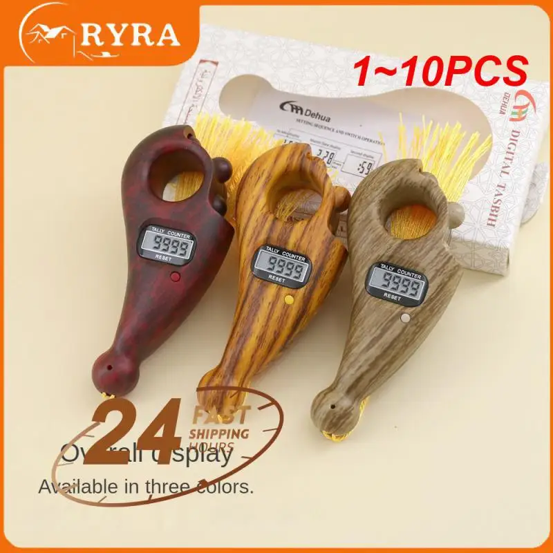 1-10PCS-Handheld-Electronic-Counter-Tasbeeh-Finger-Digital-Bead-Timer ...