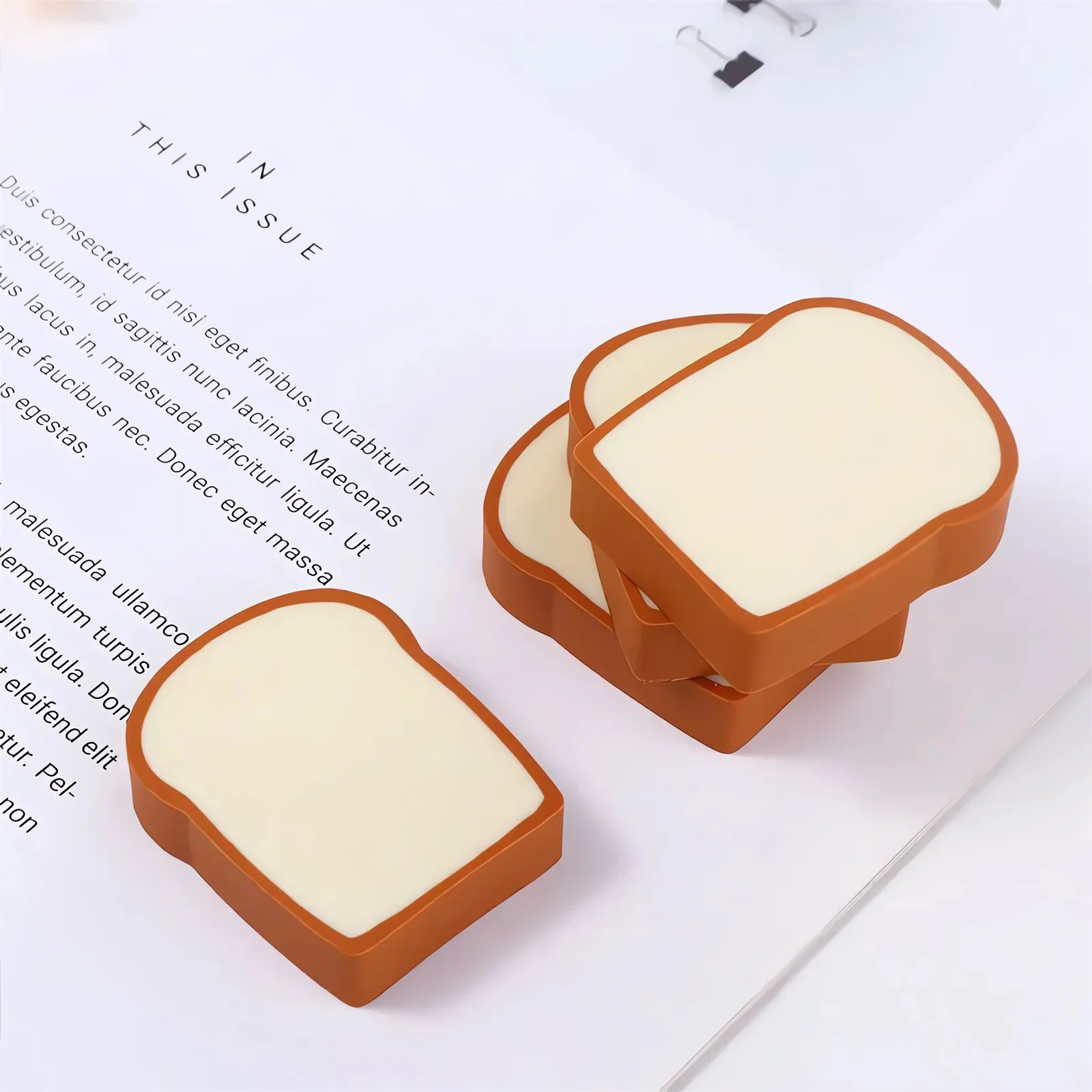 4pcs-Pack-Creative-Toast-Shape-Rubber-Erasers-Bread-Pencil-Eraser ...