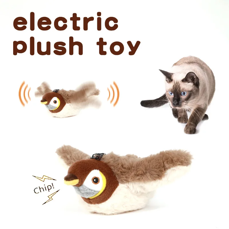 Popular-Electric-Cat-Toy-Sound-Making-Pet-Plush-Toy-Charging-Swinging ...