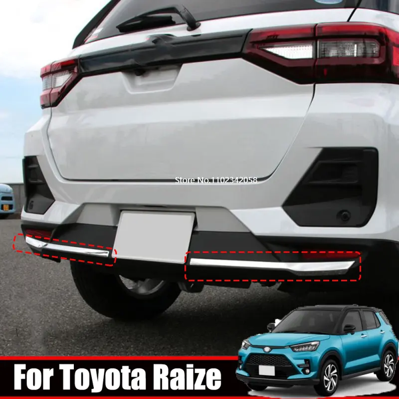 For-Toyota-Raize-2020-2021-Daihatsu-Rocky-ABS-Chrome-Tail-Bumper ...