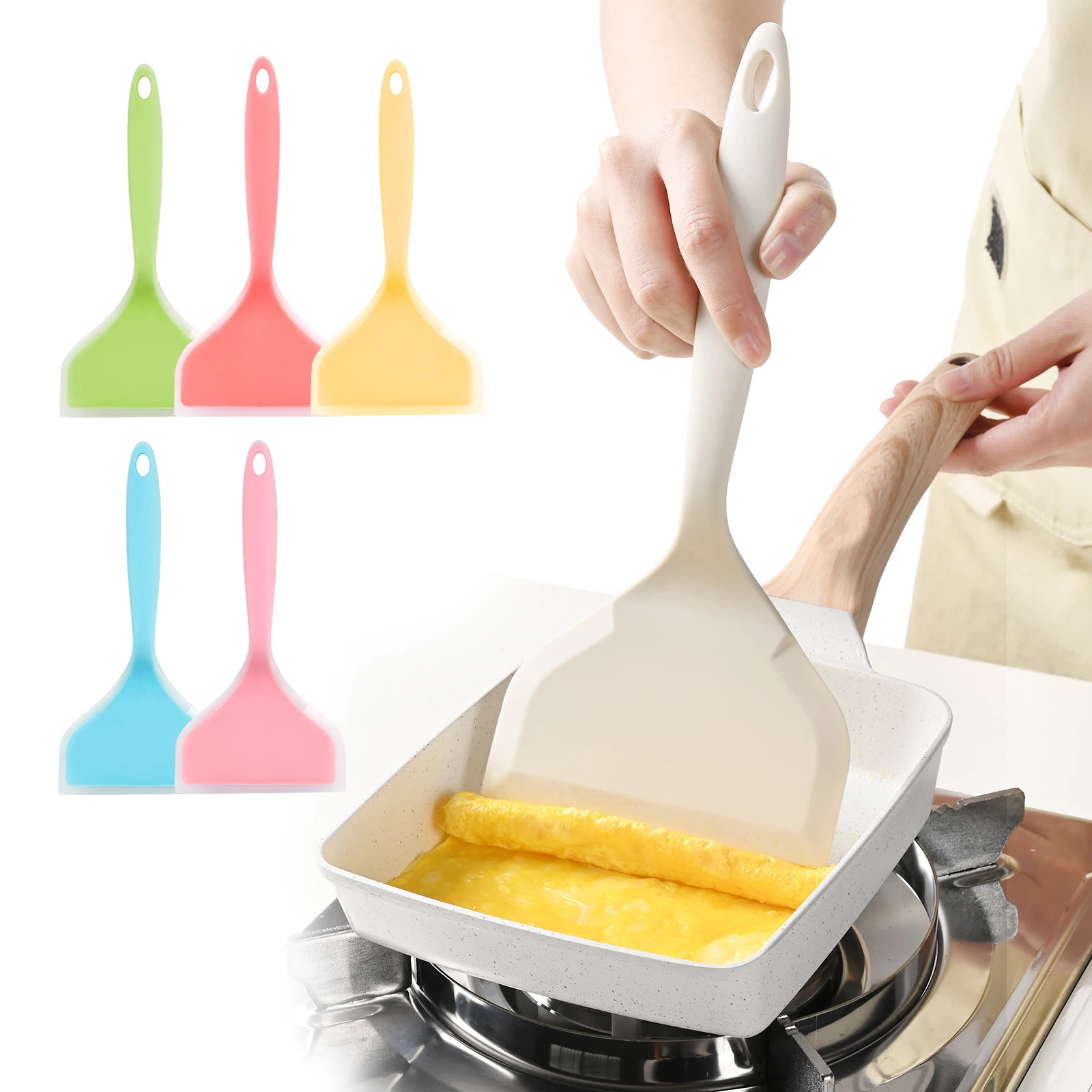 1pc-silicone-spatula-Non-stick-pan-spatula-jade-seed-cooking-spatula ...