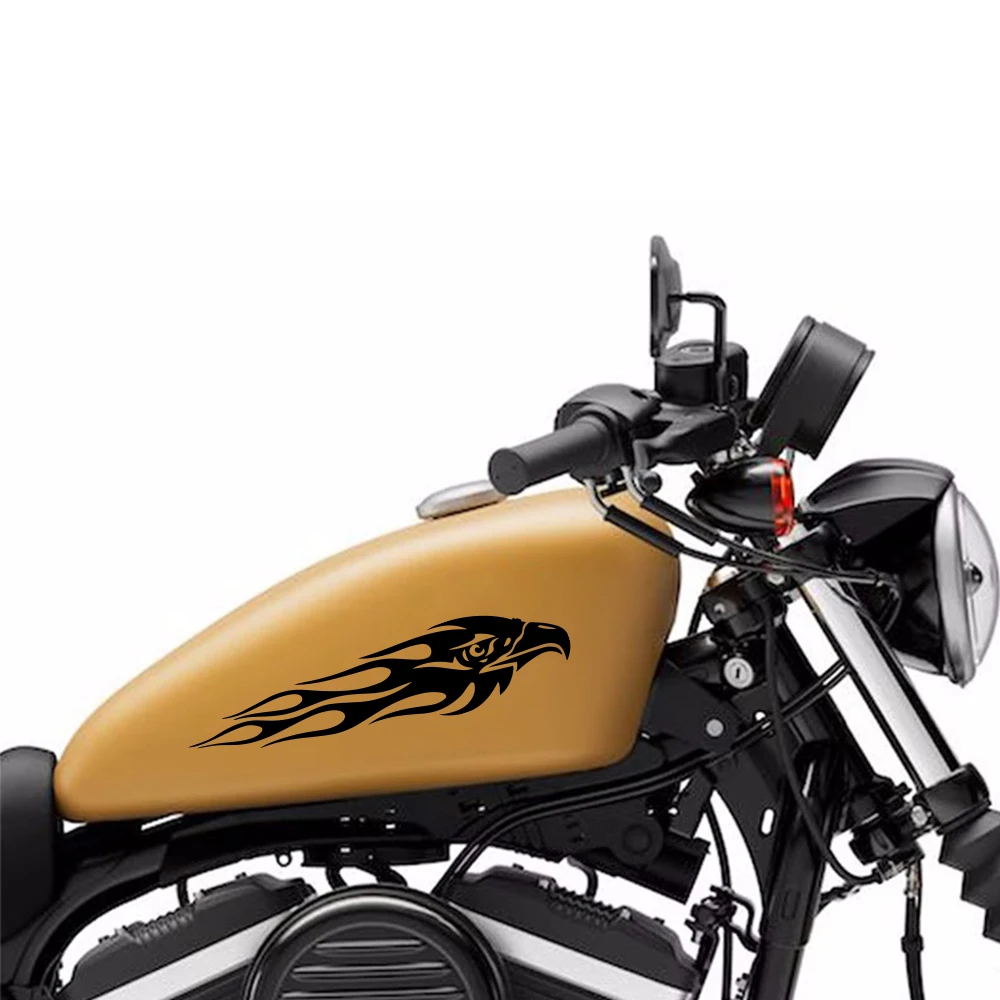 Reflective Eagle Flame Vinyl Sticker For Motorcycle Body Eagle Car ...