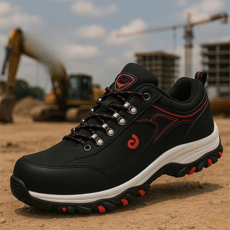 Steel Toe Cap Shoes For Men Protective Shoes Work Boots Puncture Proof ...