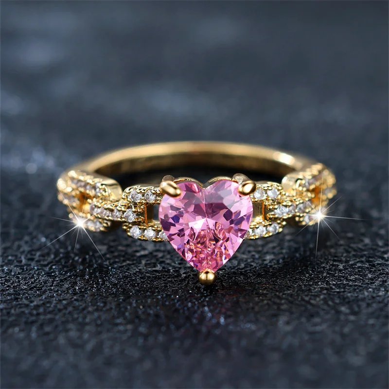 Anillo-de-piedra-de-circ-n-rosa-para-mujer-anillos-de-compromiso-de ...