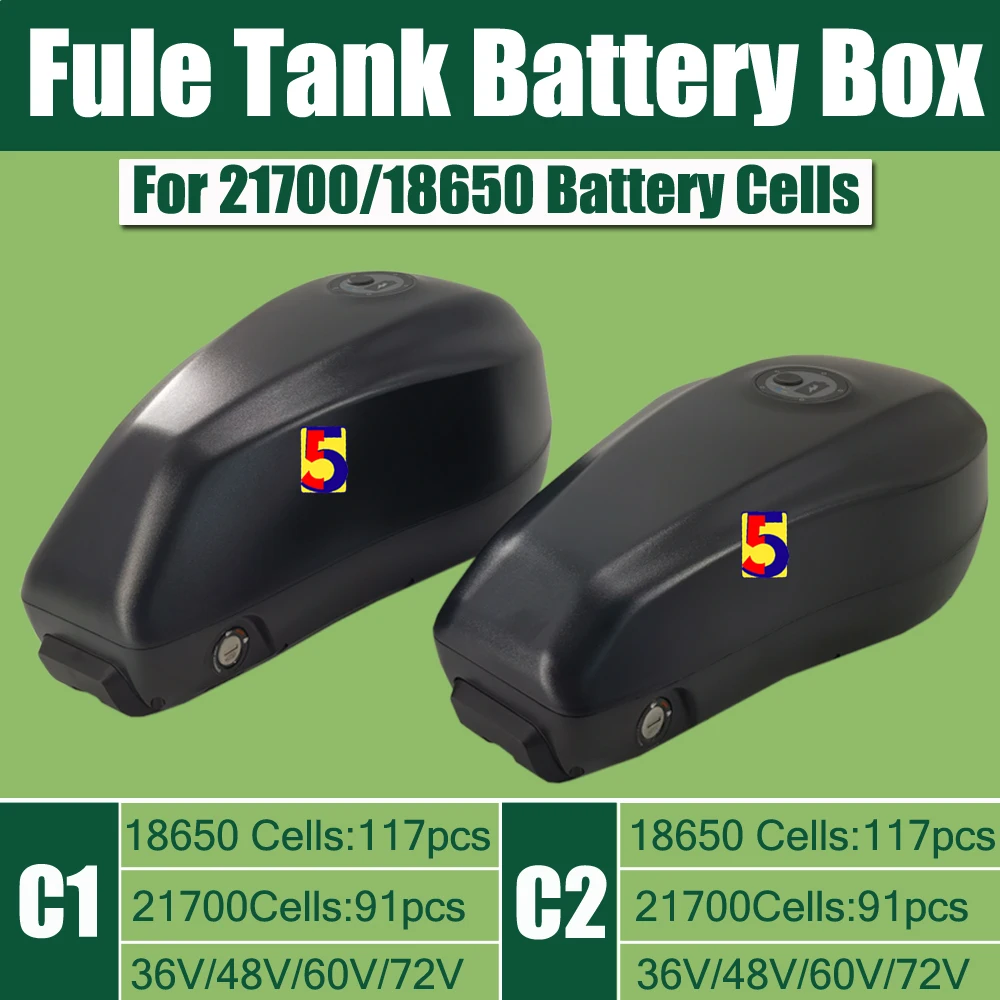 Ebike-Fule-Tank-Battery-Box-Empty-Battery-Case-36V-48V-60V-72V-21700 ...
