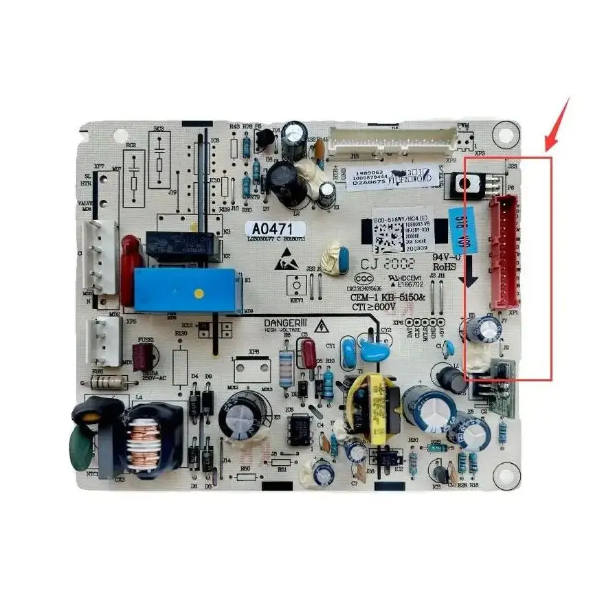 used For Hisense refrigerator computer board BCD-518WY/HC4 1989063 PCB ...