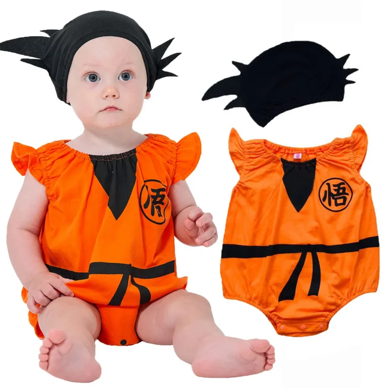 Baby-Boys-SUN-WU-KONG-Goku-Costume-Cosplay-Rompers-Jumpsuit-for-Infant ...