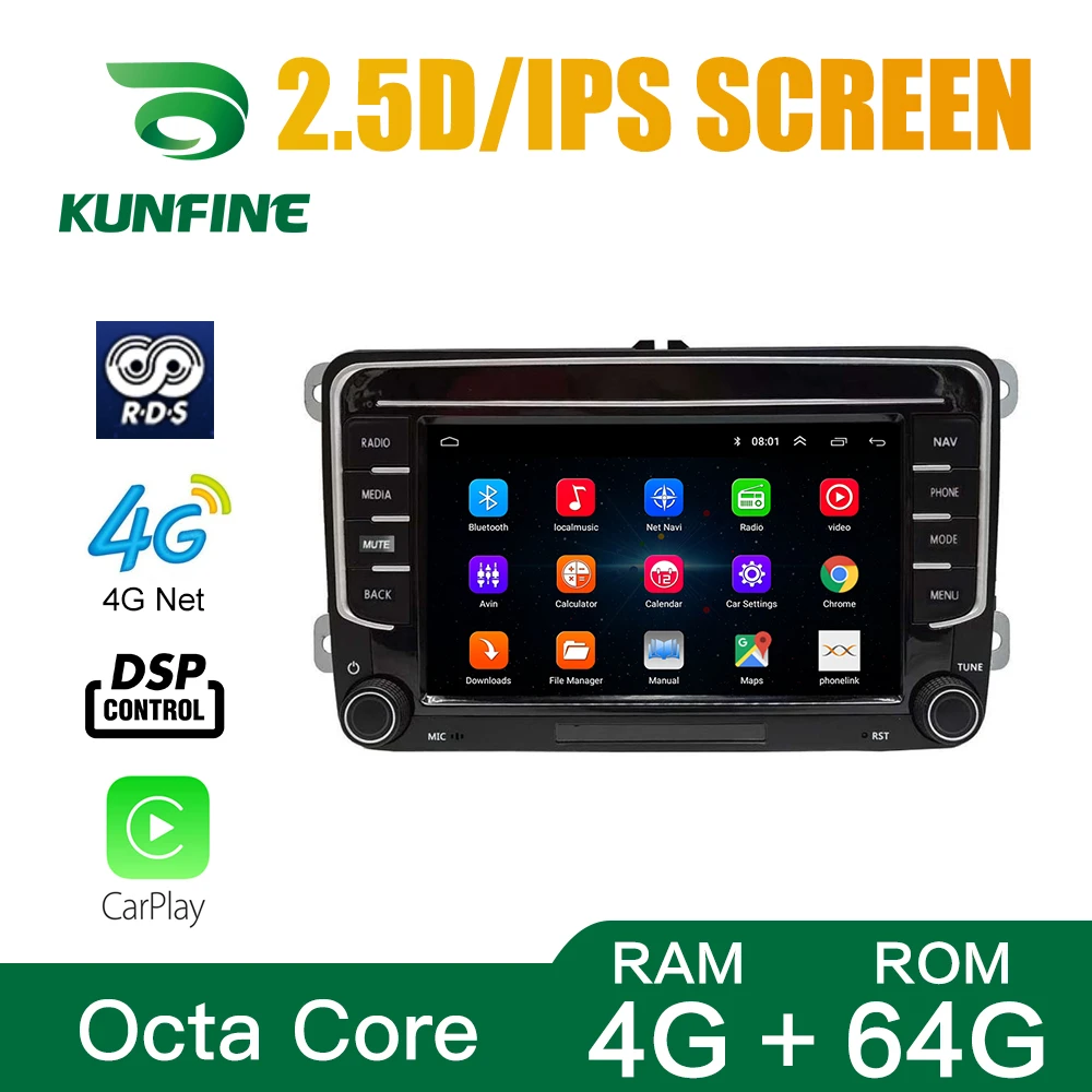 2Din 7Inch Android Octa Core Car Radio Stereo For VW Polo Golf Passat ...