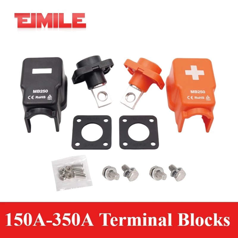 350A Square Lithium Battery Terminal Post 250A 150A Copper New Energy ...
