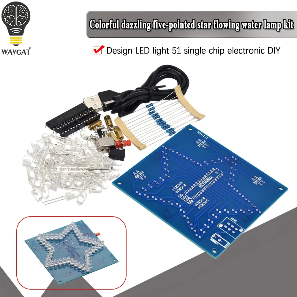 DIY-Electronic-Kit-Five-Pointed-Star-Colorful-Glare-LED-RGB-Module ...