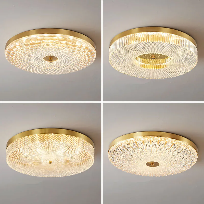 New-Light-Luxury-Led-Round-Acrylic-Ceiling-Lamp-Bedroom-Modern-Living ...