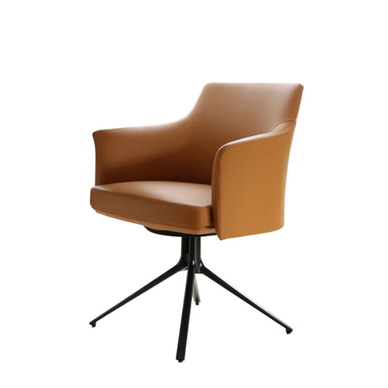 Poliform-Italian-Minimalist-Rotatable-Dining-Chair-with-Armrest-Single ...
