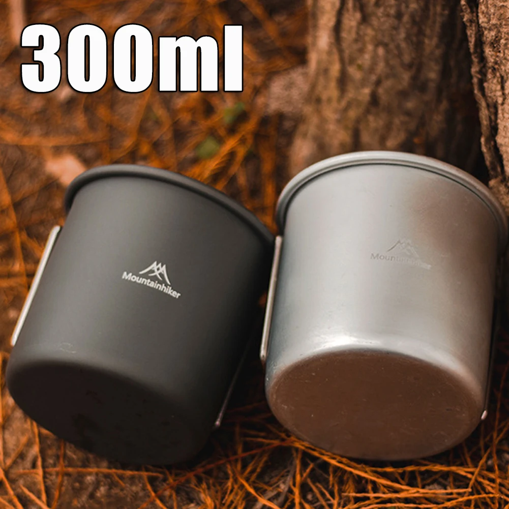 300ml-Camping-Water-Cup-Titanium-Cups-Aluminum-Foldable-Handle-Portable ...