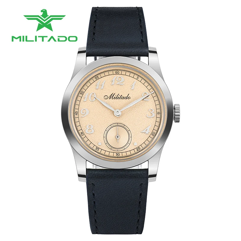 Militado-36mm-Classic-Retro-Watch-VD78-Quartz-Movement-Waterproof-316L ...