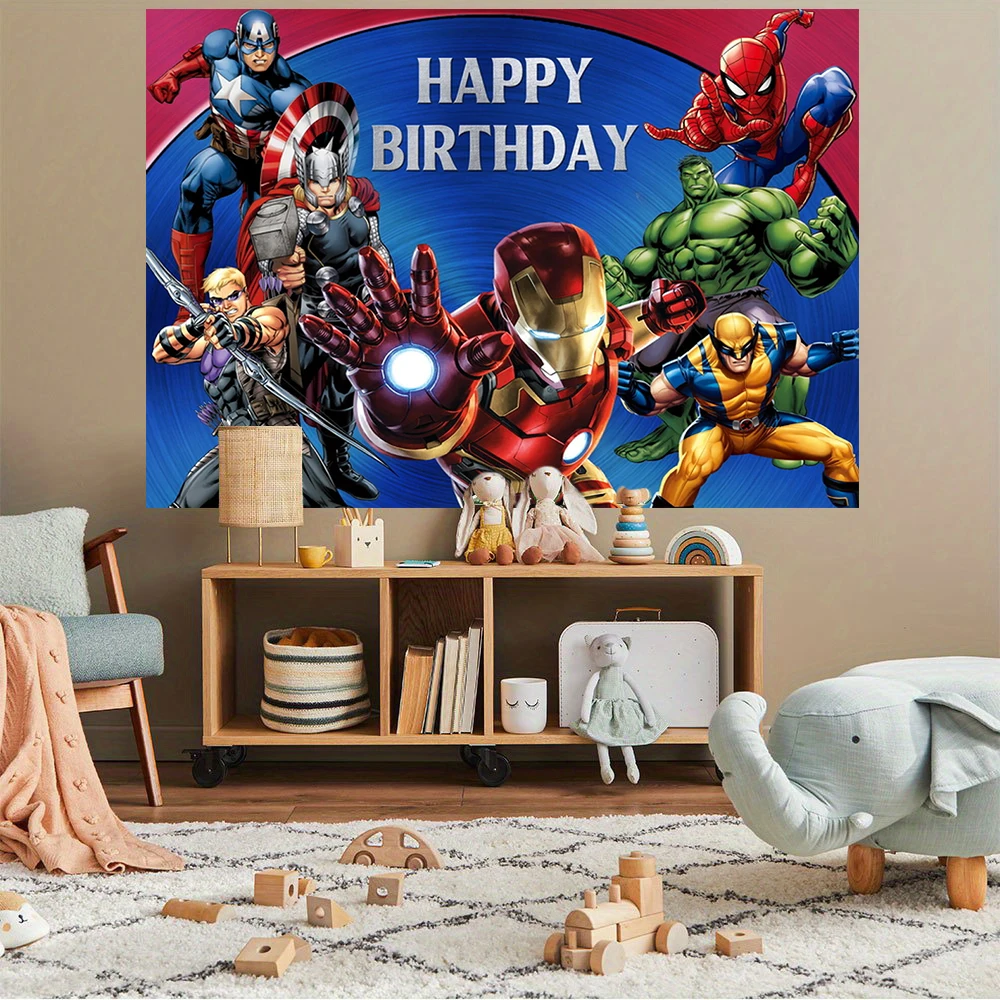 Avengers Happy Birthday Banner