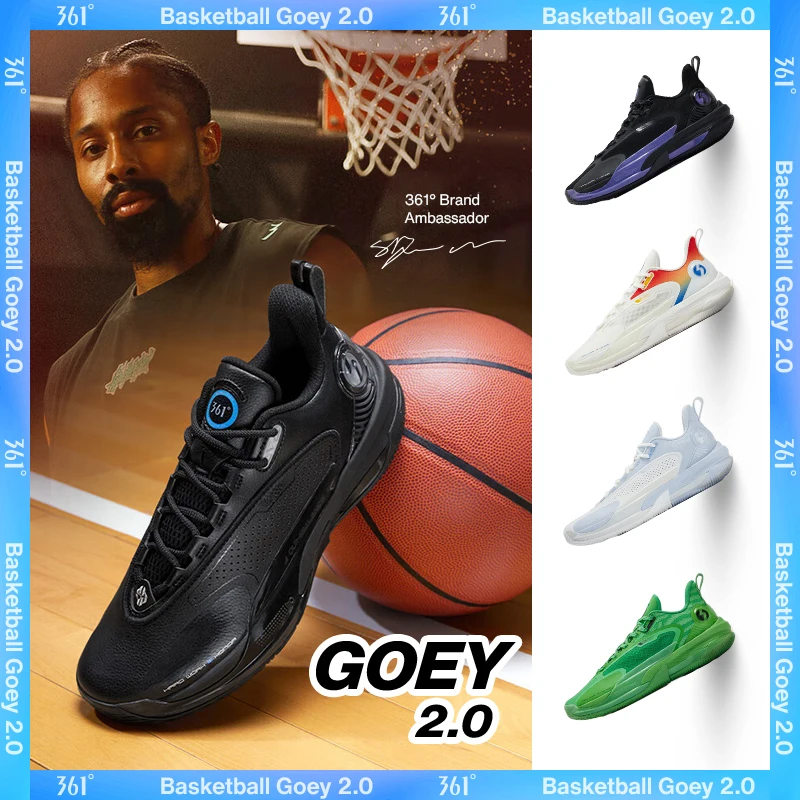 361 graus goey 2.0 homens tênis de basquete respirável guarda ...