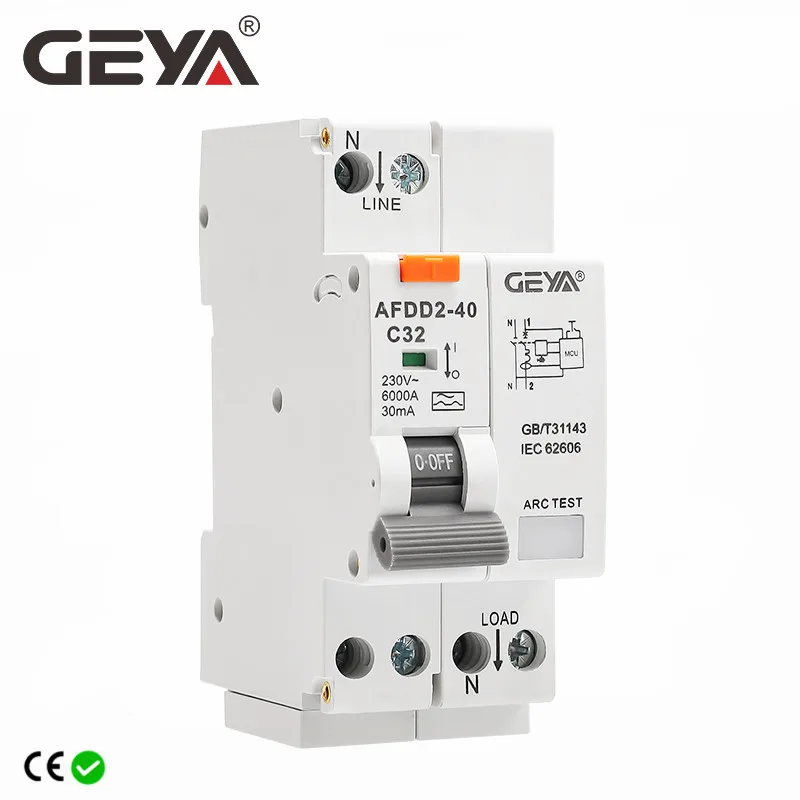 GEYA AFDD2-40 AFCI Arc fault Detection Device Fire Prevention Unit by ...