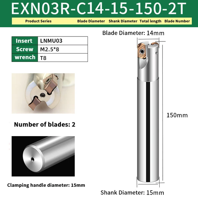 Q.Grt EXN03R TXN03R Fast-feed Milling Holder Fast tool rod Machining ...