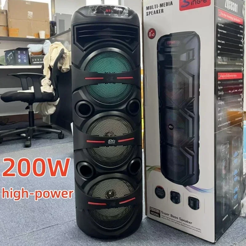 Outdoor-portable-wireless-Bluetooth-speaker-200W-high-power-subwoofer ...