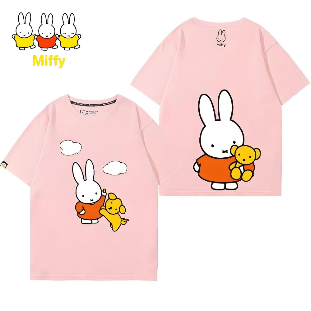 Kawaii Miffy Rabbit T-shirt Picture Book Series Little Rabbit Girl ...