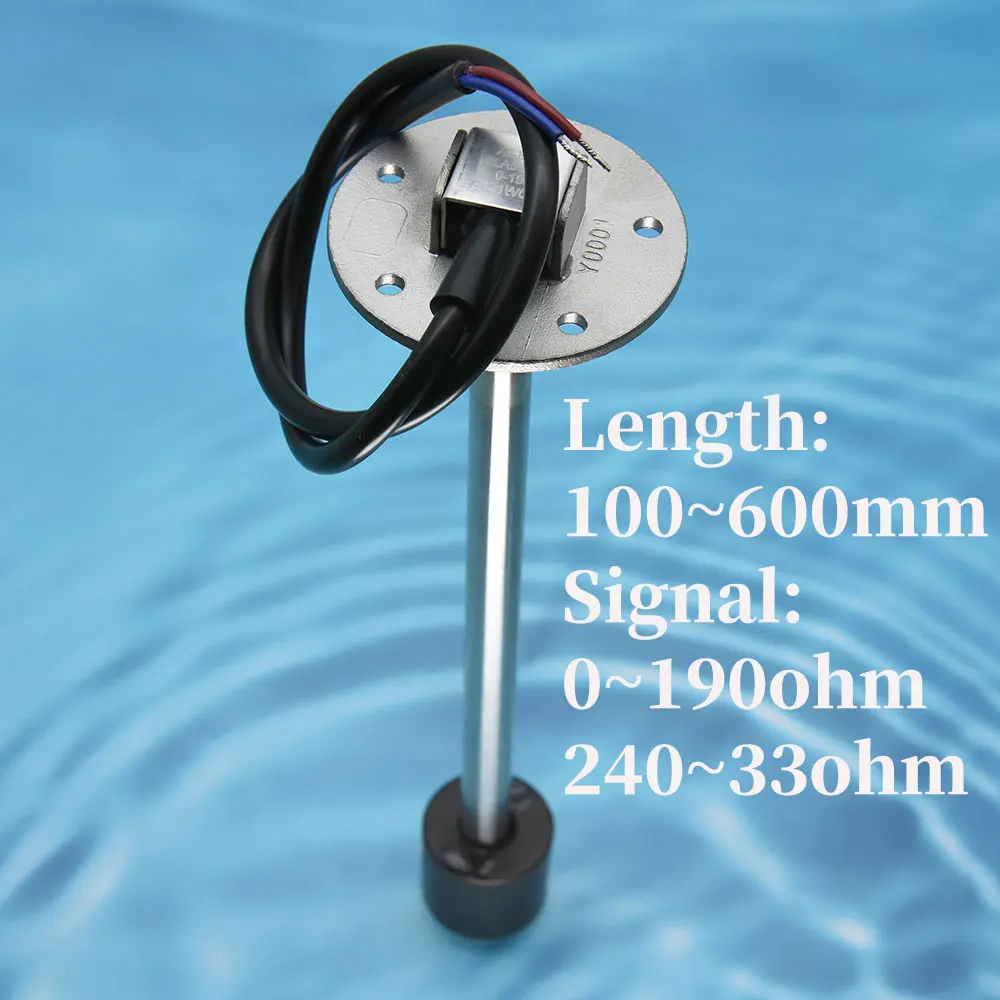 100mm-1000mm-Water-Fuel-Level-Gauge-Sensor-0-190-240-33-ohm-Marine-Boat ...