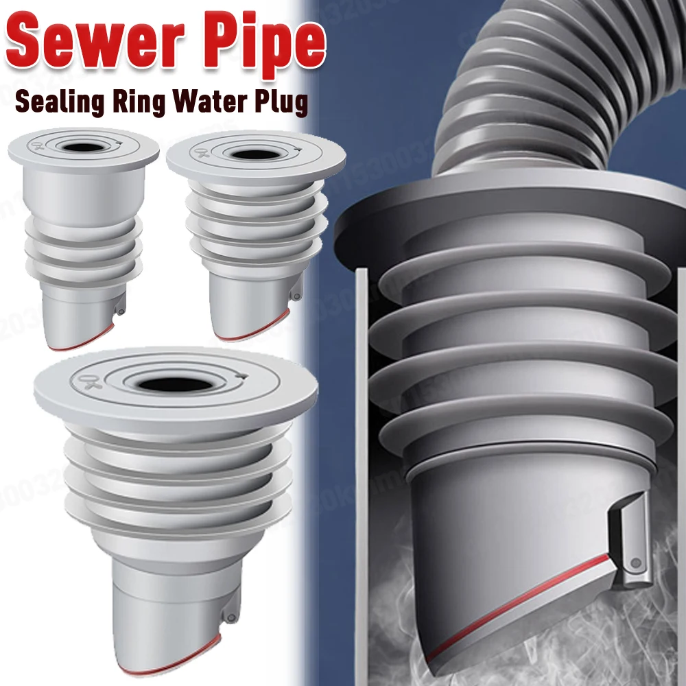 Silicone-Drains-Kitchen-Sink-Plug-Sewer-Pipe-Sealing-Ring-Water-Plug ...