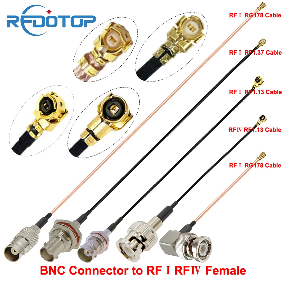 Wifi Antenna RF Jumper Q9 BNC Connector to u.FL IPX1 MHF4 Female 1st ...